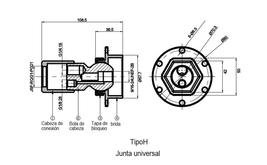 Boquilla de junta universal - Boquillas de pulverización CYCO