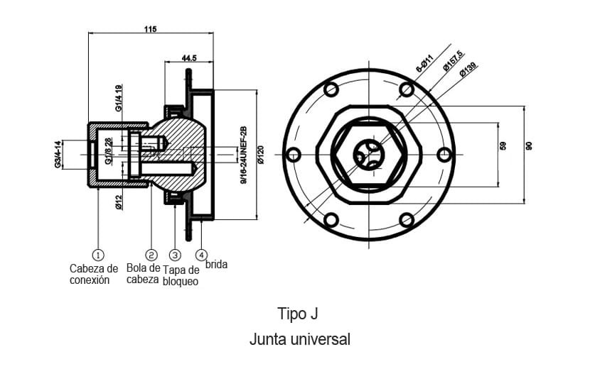 Boquilla de junta universal - Boquillas de pulverización CYCO