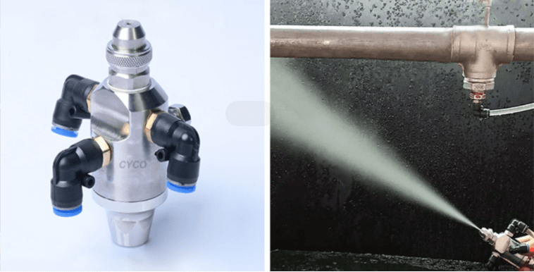 Boquilla de atomización de aire automática DJ - Boquillas de pulverización CYCO